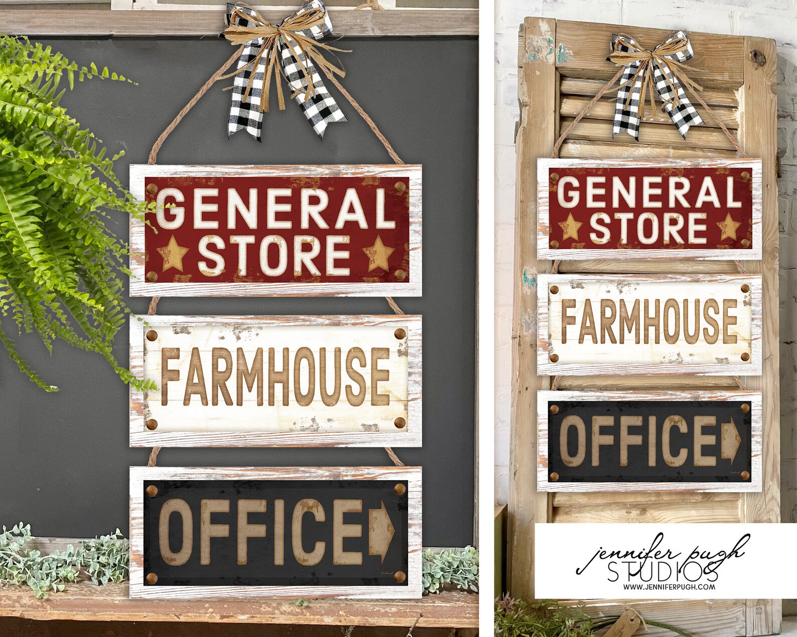 Farmhouse Signs 4x10 Art Print Set by Jennifer Pugh - Etsy