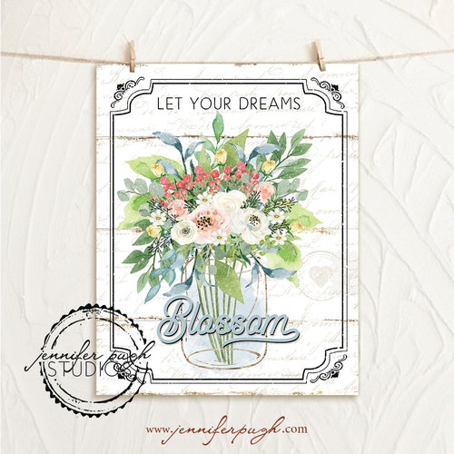 Live Your Life in Full Bloom 11x14 or 8x10 Art Print by - Etsy