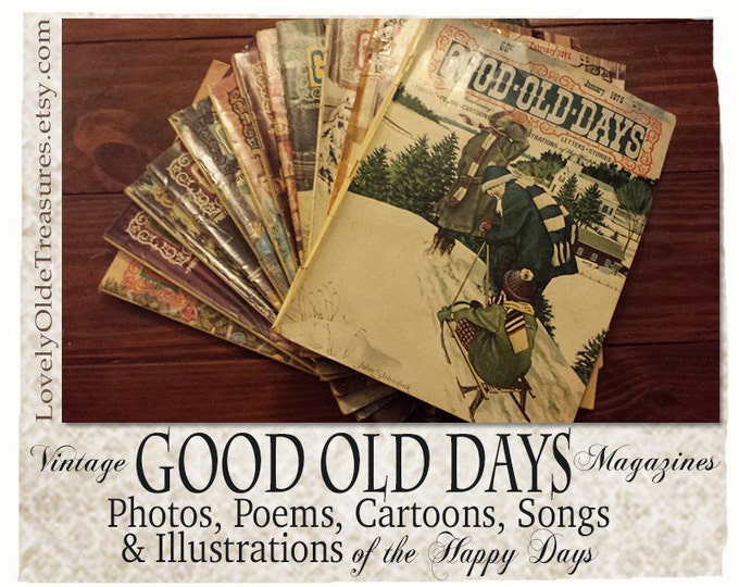 1975 Good Old Days Magazines ALL 12 ISSUES Americana Collectible ...
