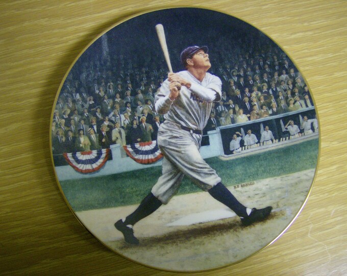 CT0222C Babe Ruth Man Cave Collector's Plate 1992 "the Called Shot" - Etsy