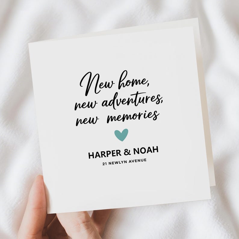 Personalised New Home Card - New Home Congratulations Card - Moving ...