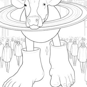 Bundle Coloring Pages _tung Tung Tung Sahur_canva - Etsy