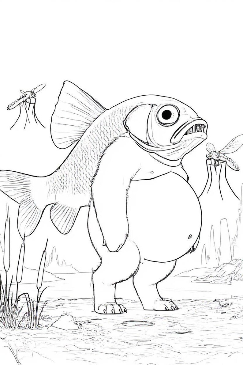 Bundle Coloring Pages _tung Tung Tung Sahur_canva - Etsy