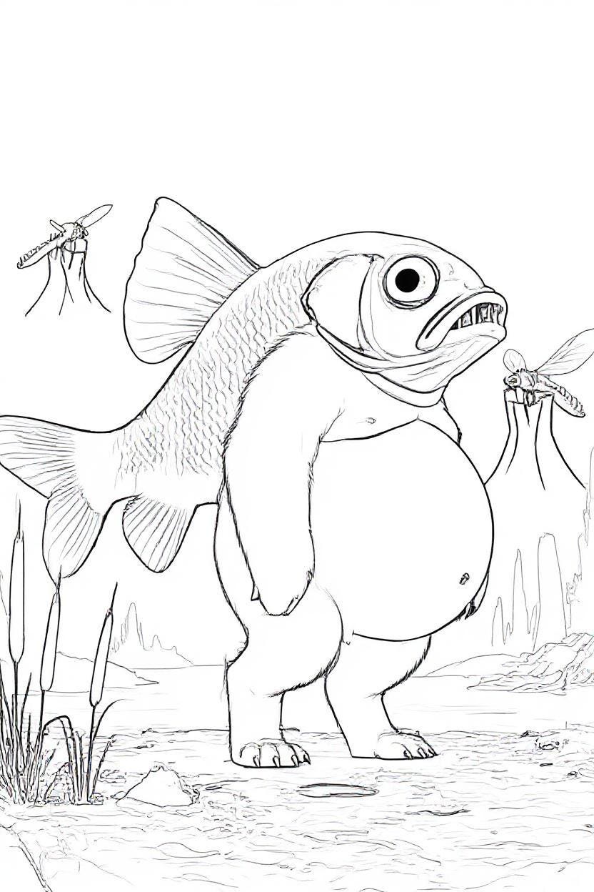 Bundle Coloring Pages _tung Tung Tung Sahur_canva - Etsy
