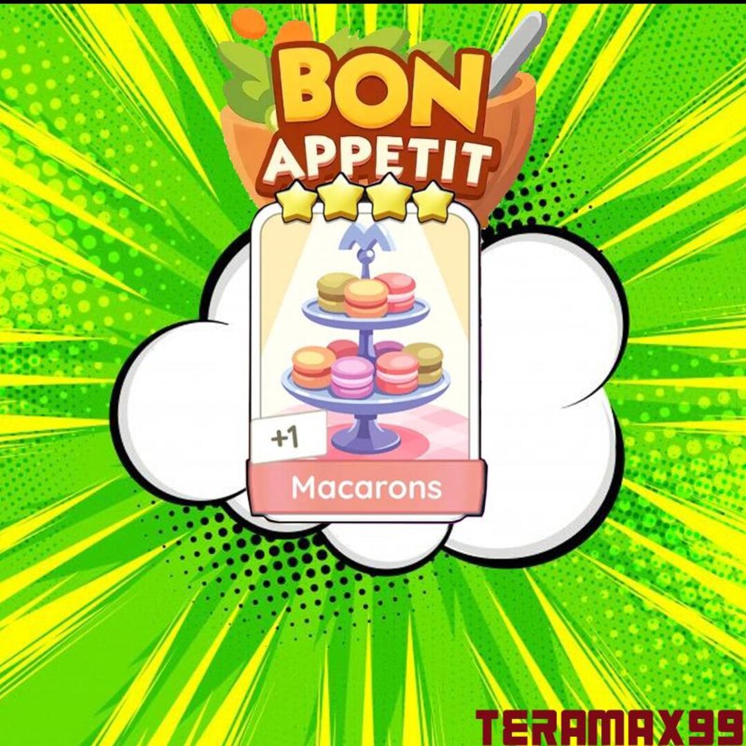 Monopoly GO Sticker: MOGO Macarons - Bon Appetit | Exclusive Event ...