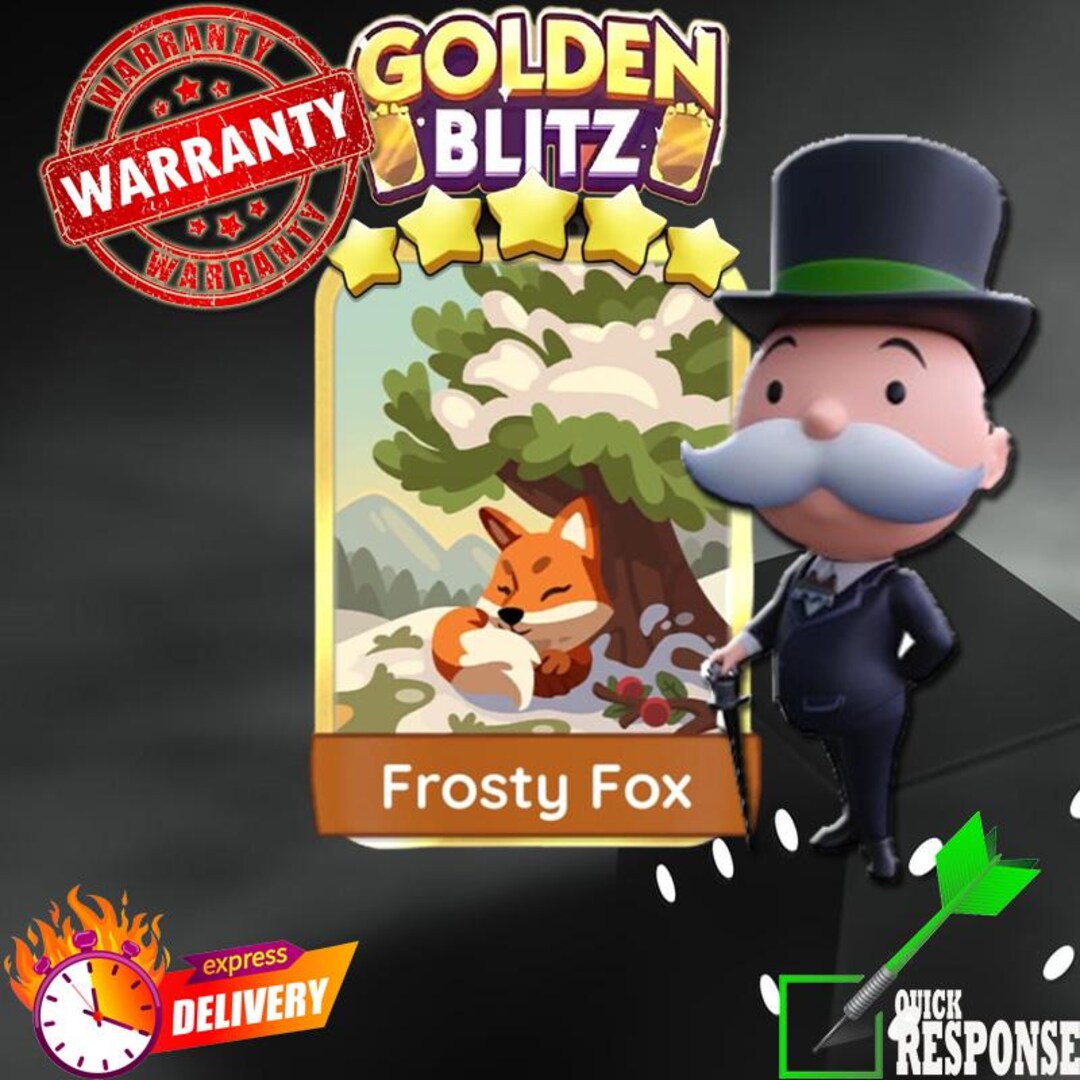 Golden Blitz Event Frosty Frog Monopoly Go Stickers: Rare Album ...