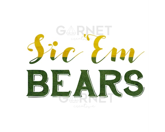 Home & Living Baylor University Bears Art Print Sic 'Em Wall Hangings ...