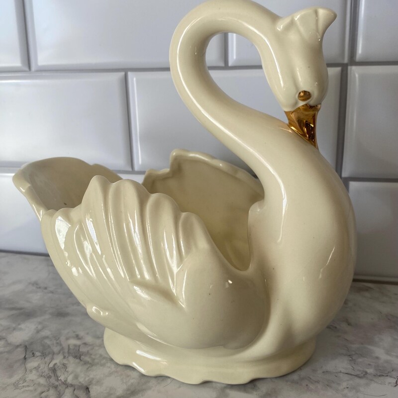 Ceramic Swan - Etsy