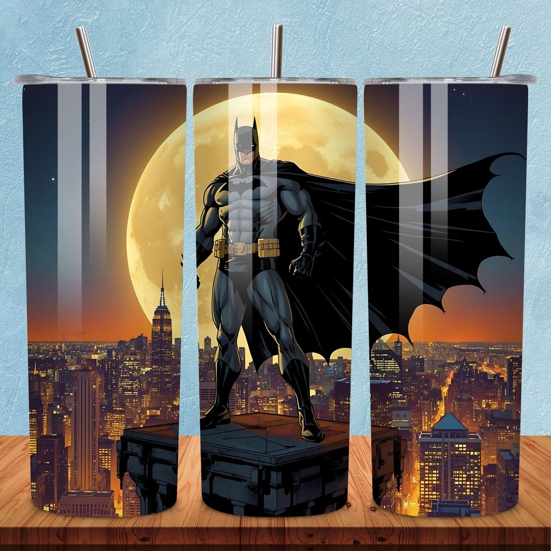 Bat Super Hero Tumbler Wrap | Super Comic Book Action Hero Tumbler ...