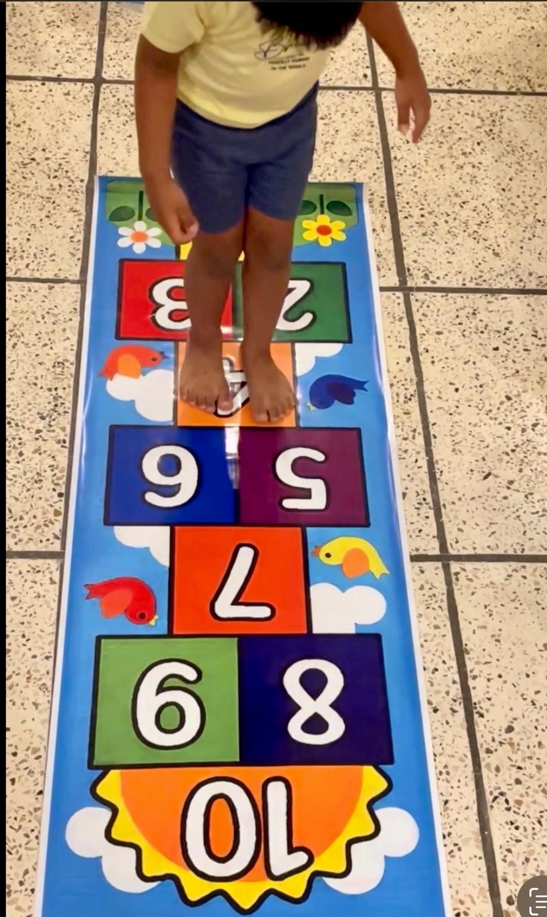 Hopscotch Kids Play Mat Children Brain and Physical Activity Jumping ...