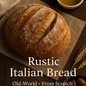 Rustic Italian Bread Recipe - Etsy