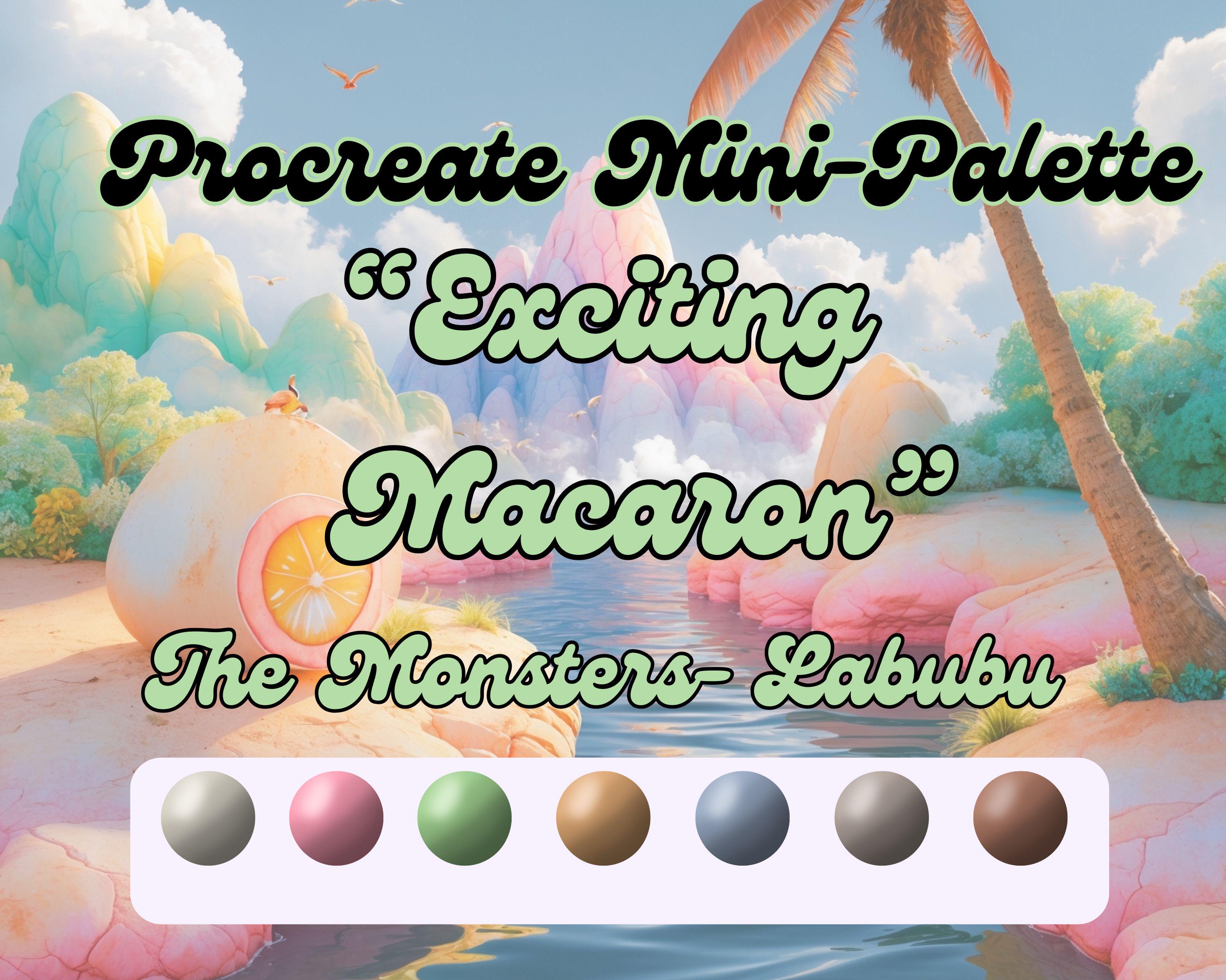 Labubu Procreate Color Palette: Kawaii Pastel Swatches + Coloring Pages ...