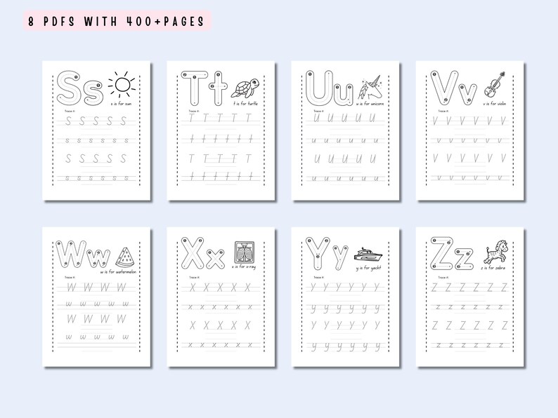 Preschool Alphabet Worksheets | A-Z Tracing, Dabbing, Coloring ...