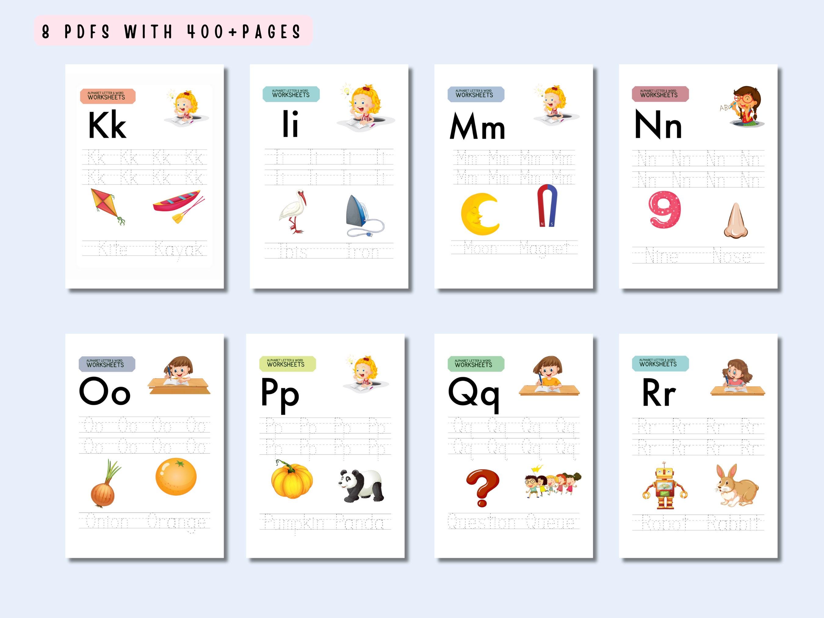 Preschool Alphabet Worksheets | A-Z Tracing, Dabbing, Coloring ...