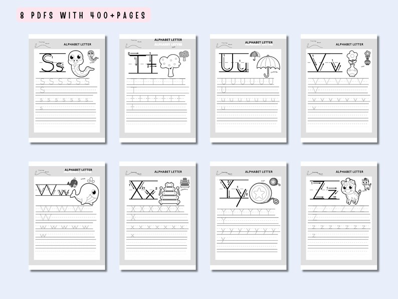 Preschool Alphabet Worksheets | A-Z Tracing, Dabbing, Coloring ...