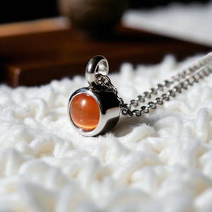 Ashes Memorial Necklace, Cremation Urn Pendant, Keepsake Jewelry, Ash ...