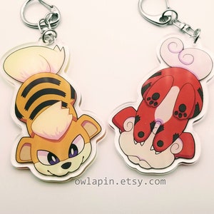 Growlithe Hisuian Form Pokemon Phone Charm Keychain - Cute Paws - Etsy