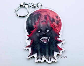 Werewolf Keychain - Etsy