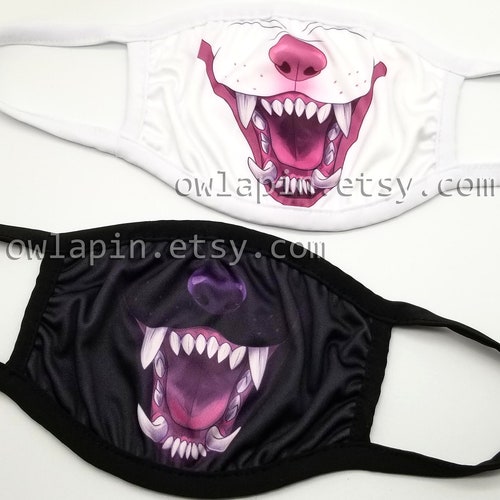 Candy Monster Creepy Cute Dust Face Mask With Filter Pocket | Etsy