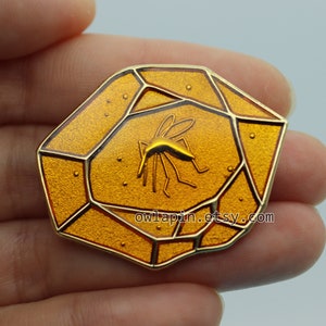 Jurassic Park Amber Mosquito Enamel Pin - Etsy