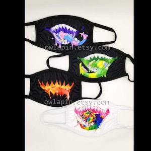 Candy Monster Creepy Cute Dust Face Mask With Filter Pocket - Etsy