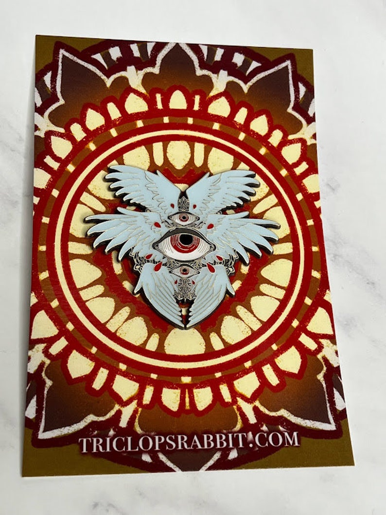 Seraphim Angel Enamel Pin - Etsy