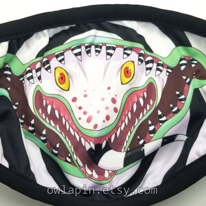 Beetlejuice Sandworm Monster Dust Face Mask With Filter Pocket - Etsy