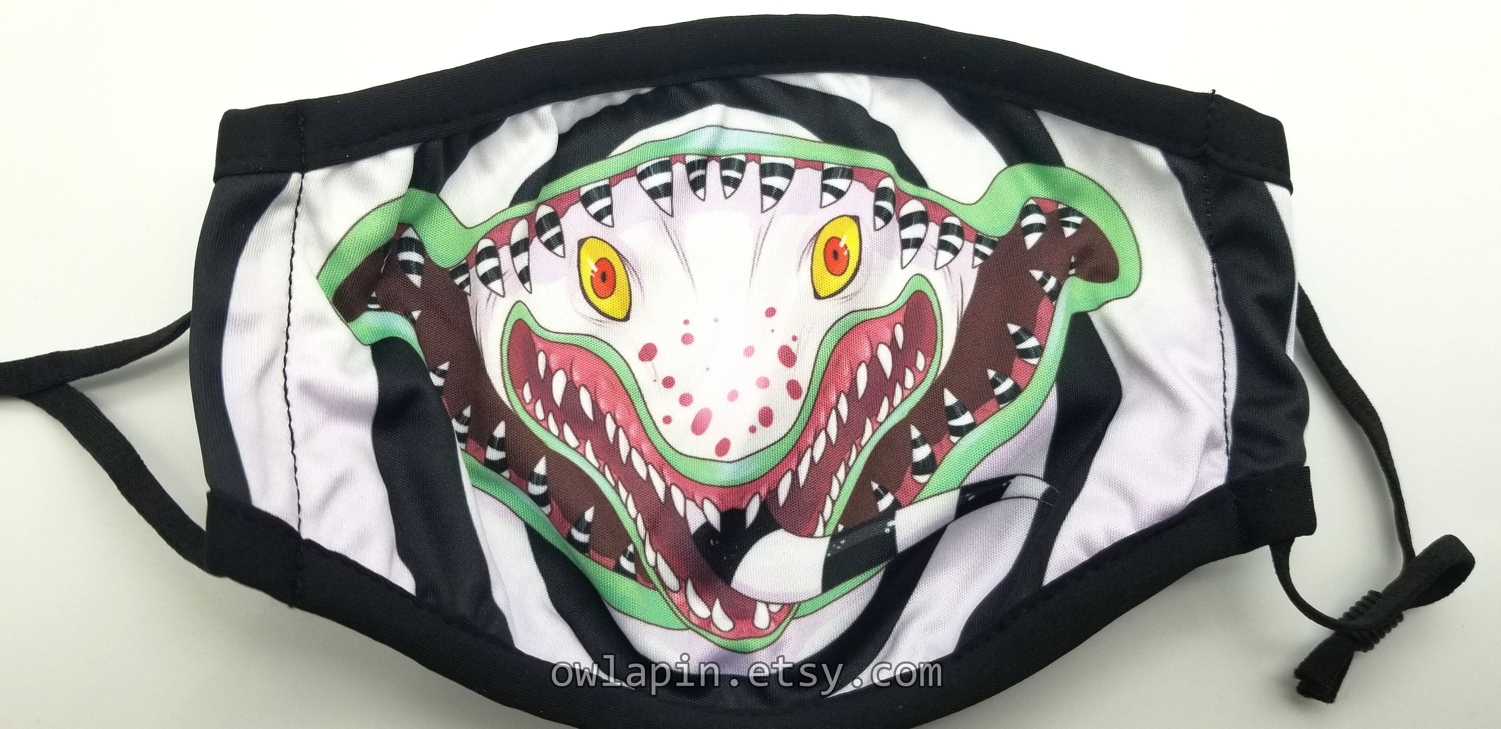 Beetlejuice Sandworm Monster Dust Face Mask With Filter Pocket - Etsy