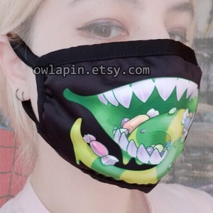 Candy Monster Creepy Cute Dust Face Mask With Filter Pocket - Etsy