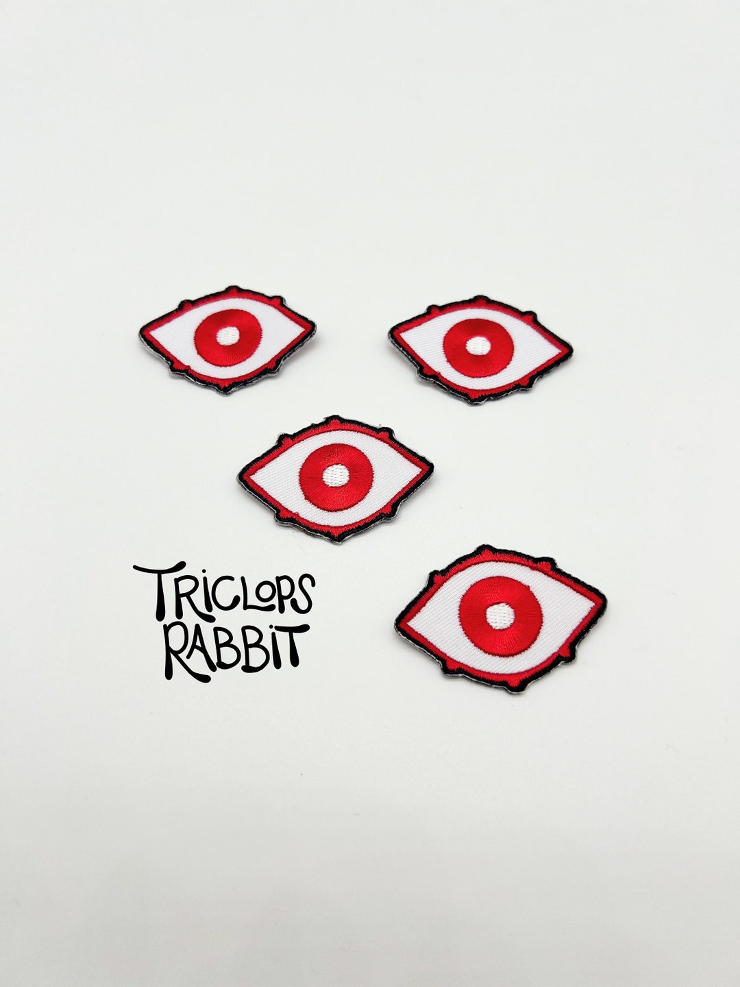 Small Red Eye Iron-on Patch - Etsy