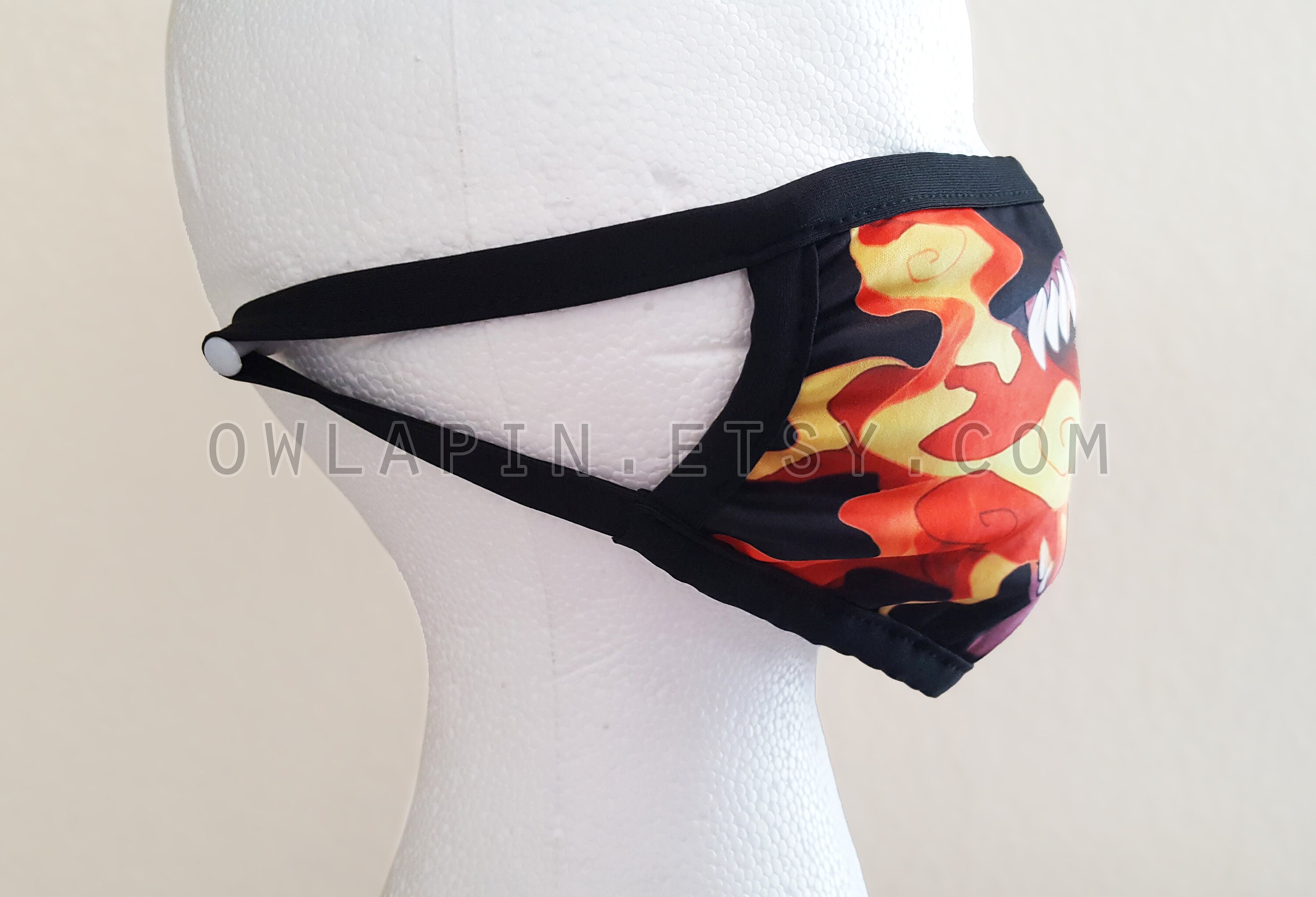 Dragon Fire Monster Dust Face Mask - Etsy