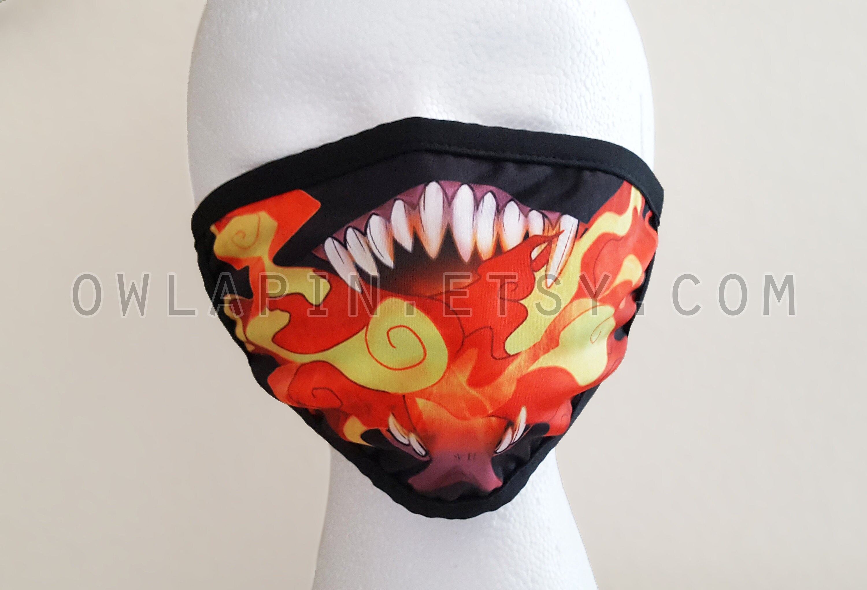 Dragon Fire Monster Dust Face Mask - Etsy