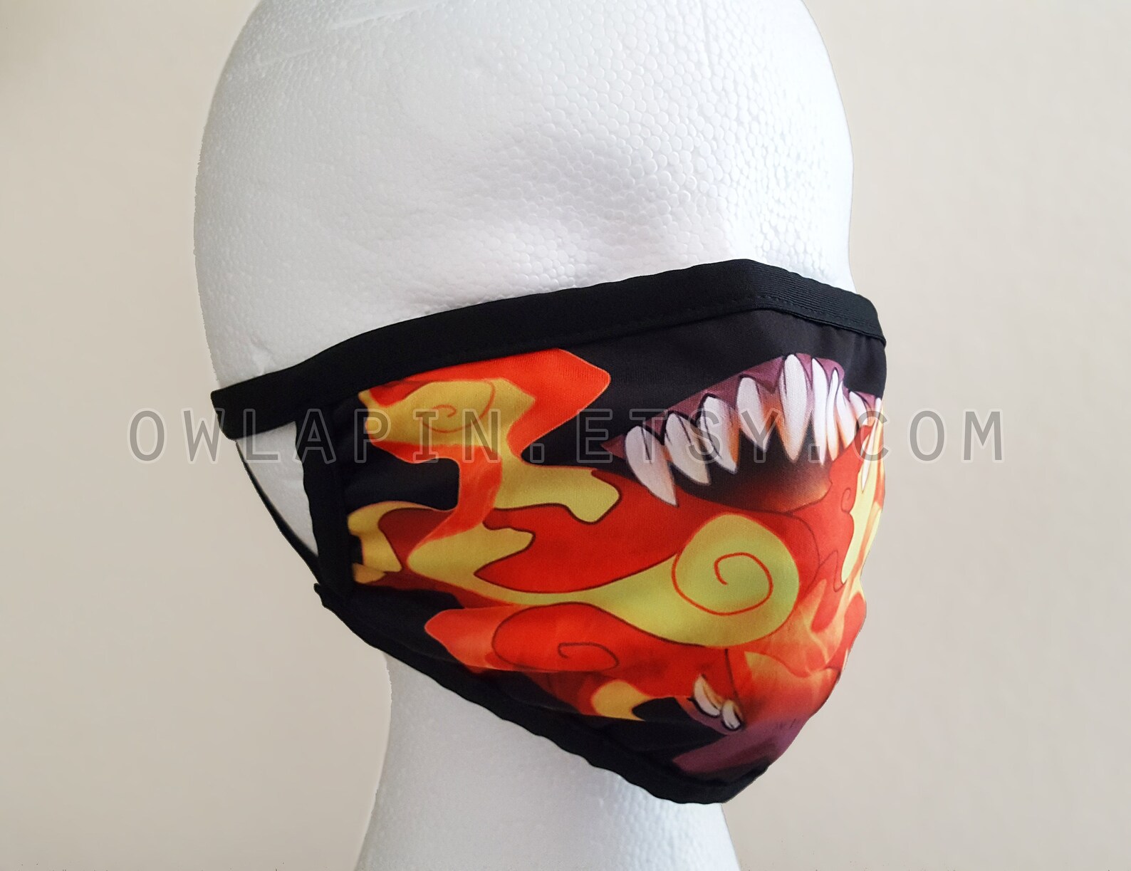 Dragon Fire Monster Dust Face Mask - Etsy