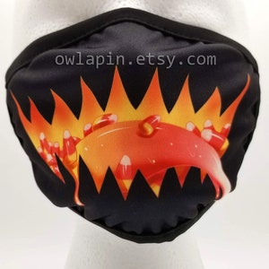 Candy Monster Creepy Cute Dust Face Mask With Filter Pocket - Etsy