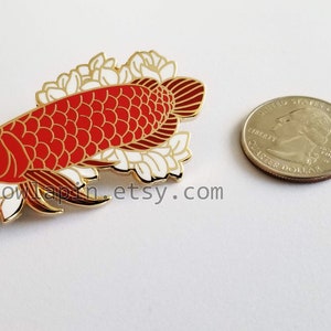 Arowana Fish Enamel Pin 2.25 - Etsy
