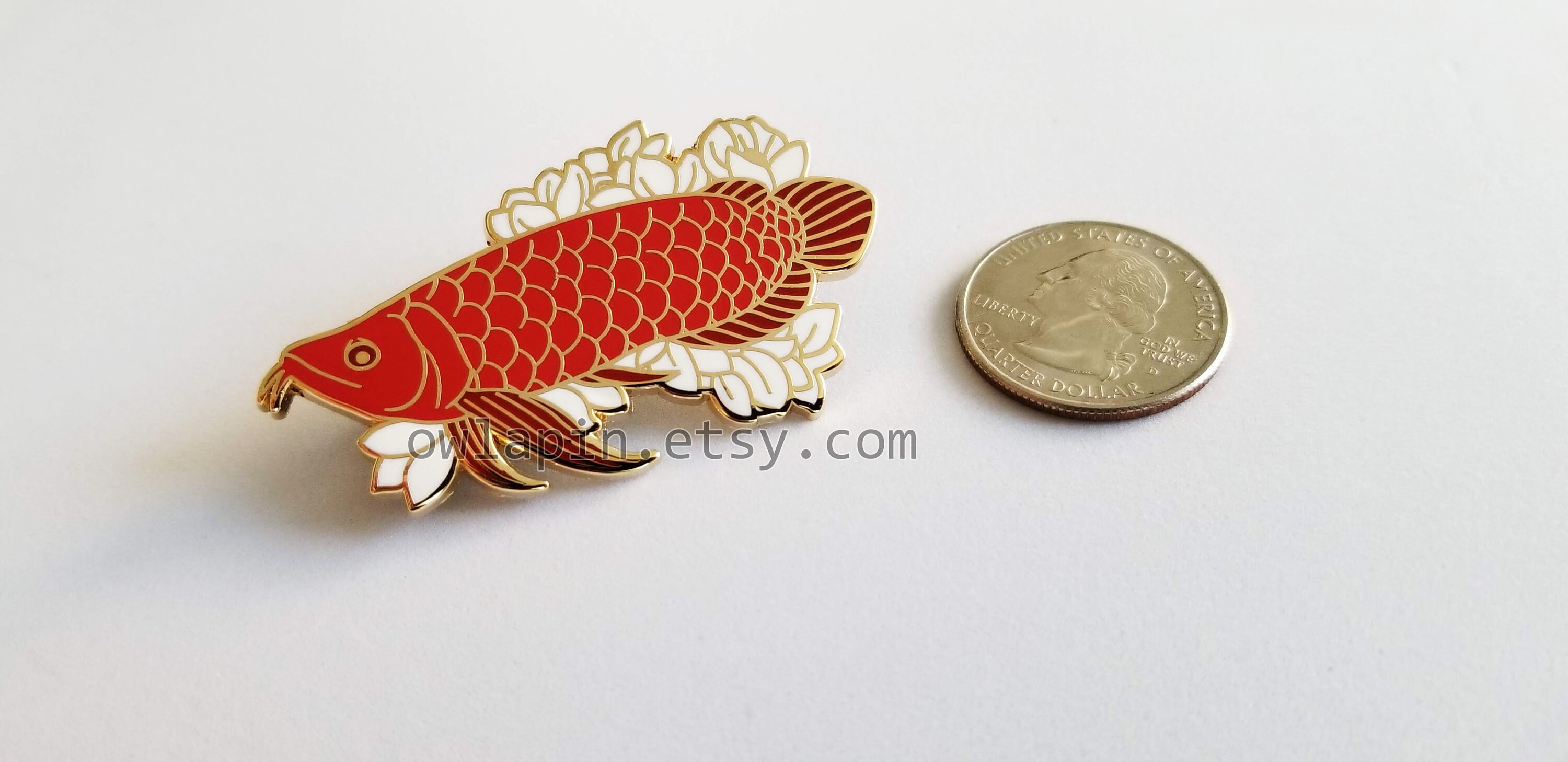 Arowana Fish Enamel Pin 2.25 | Etsy