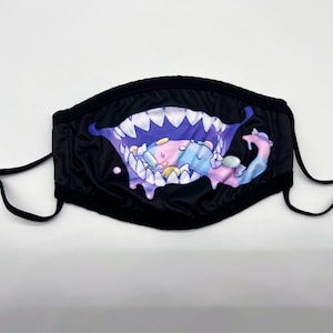 Candy Monster Creepy Cute Dust Face Mask With Filter Pocket - Etsy