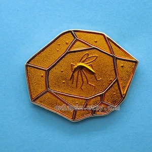 Jurassic Park Amber Mosquito Enamel Pin - Etsy