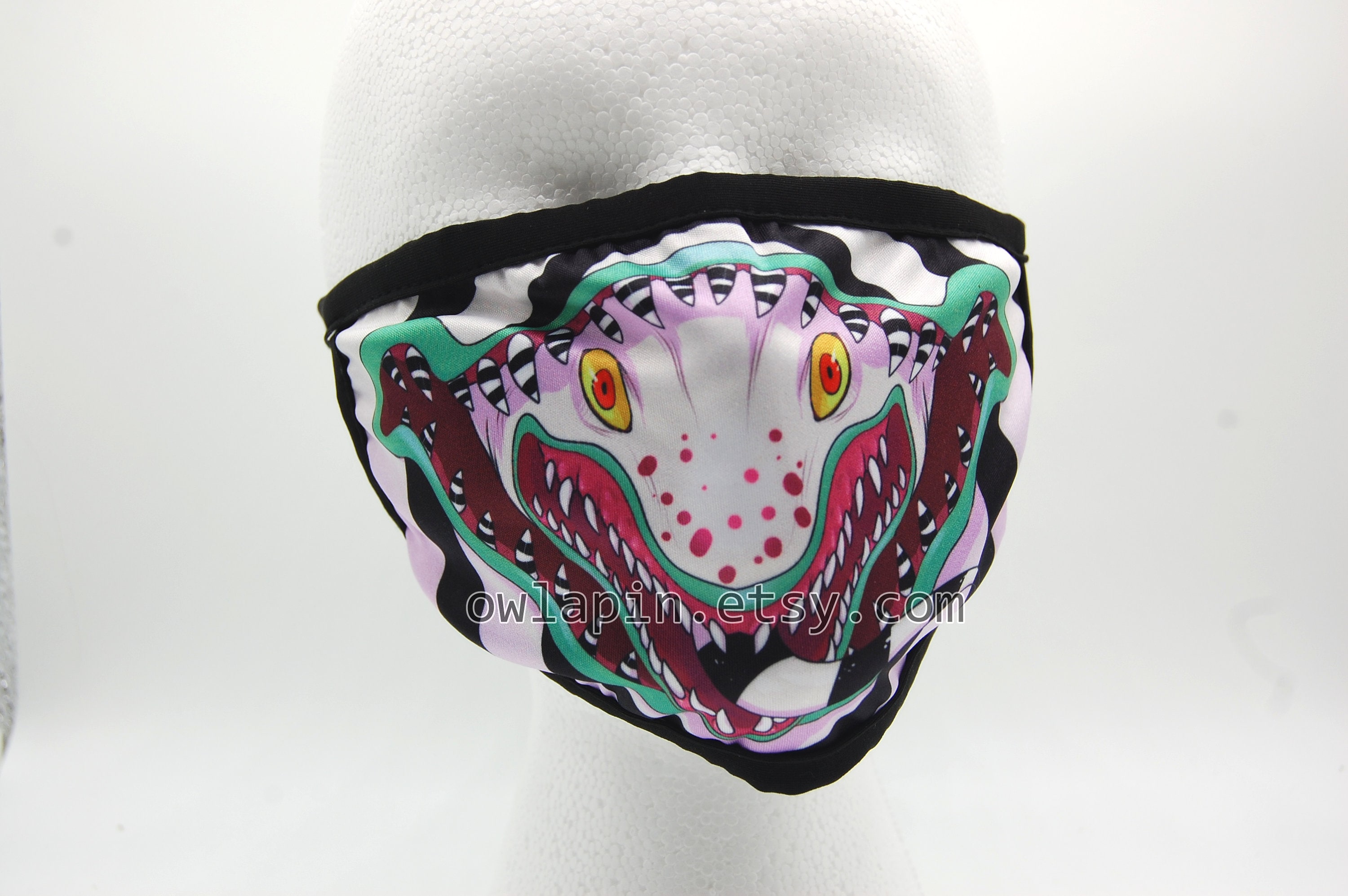 Beetlejuice Sandworm Monster Dust Face Mask With Filter Pocket | Etsy