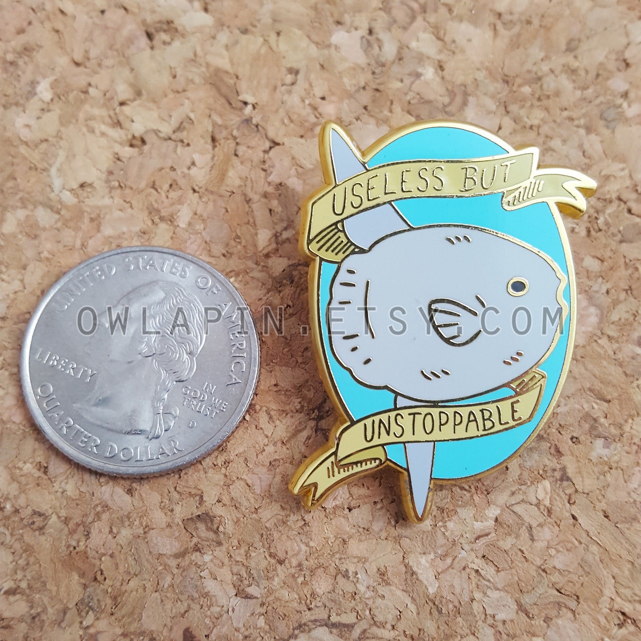 Mola Mola Ocean Sunfish Useless but Unstoppable 1.5 - Etsy