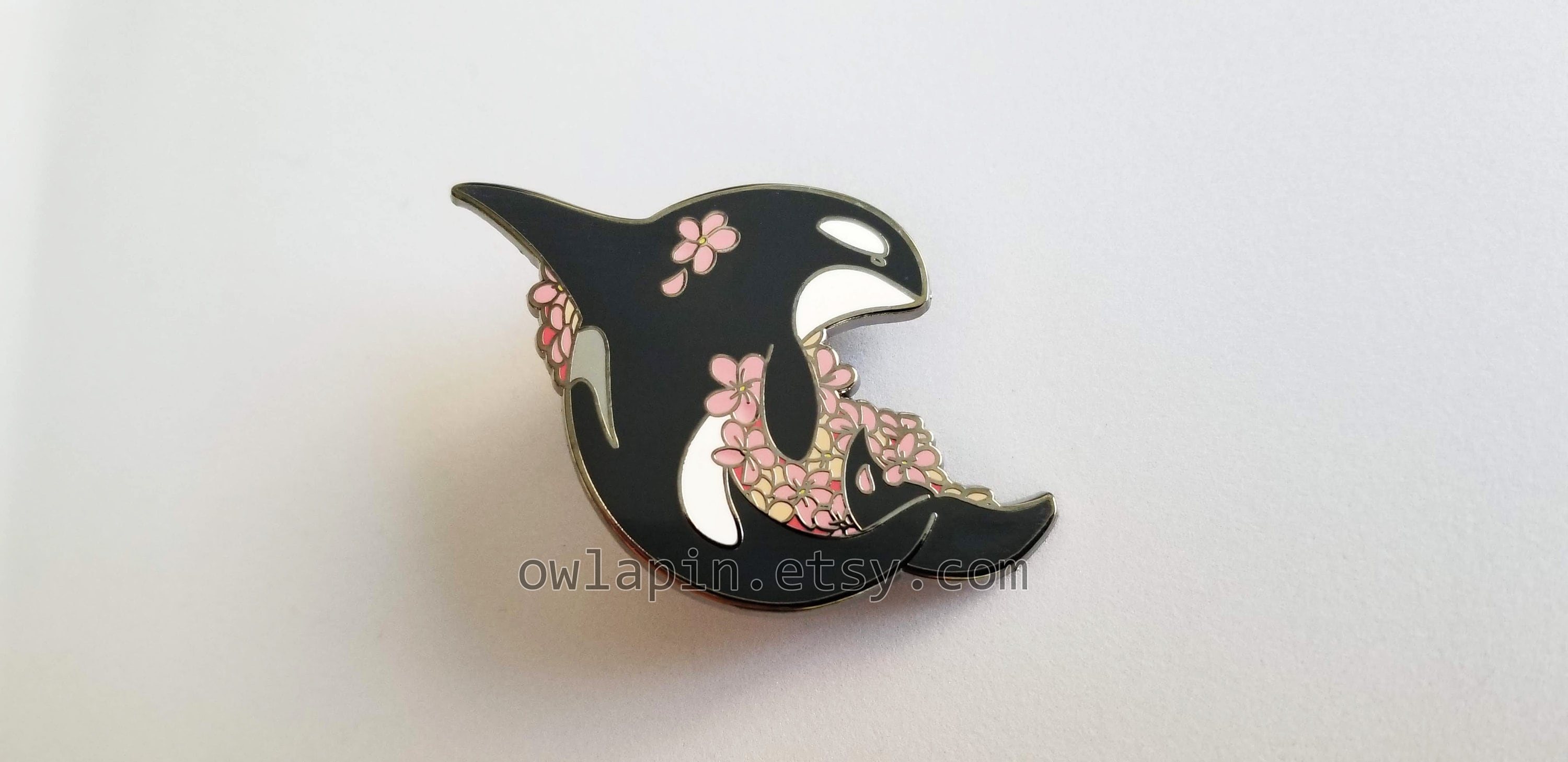 Orca Killer Whale Enamel Pin 2 1/4" - Etsy