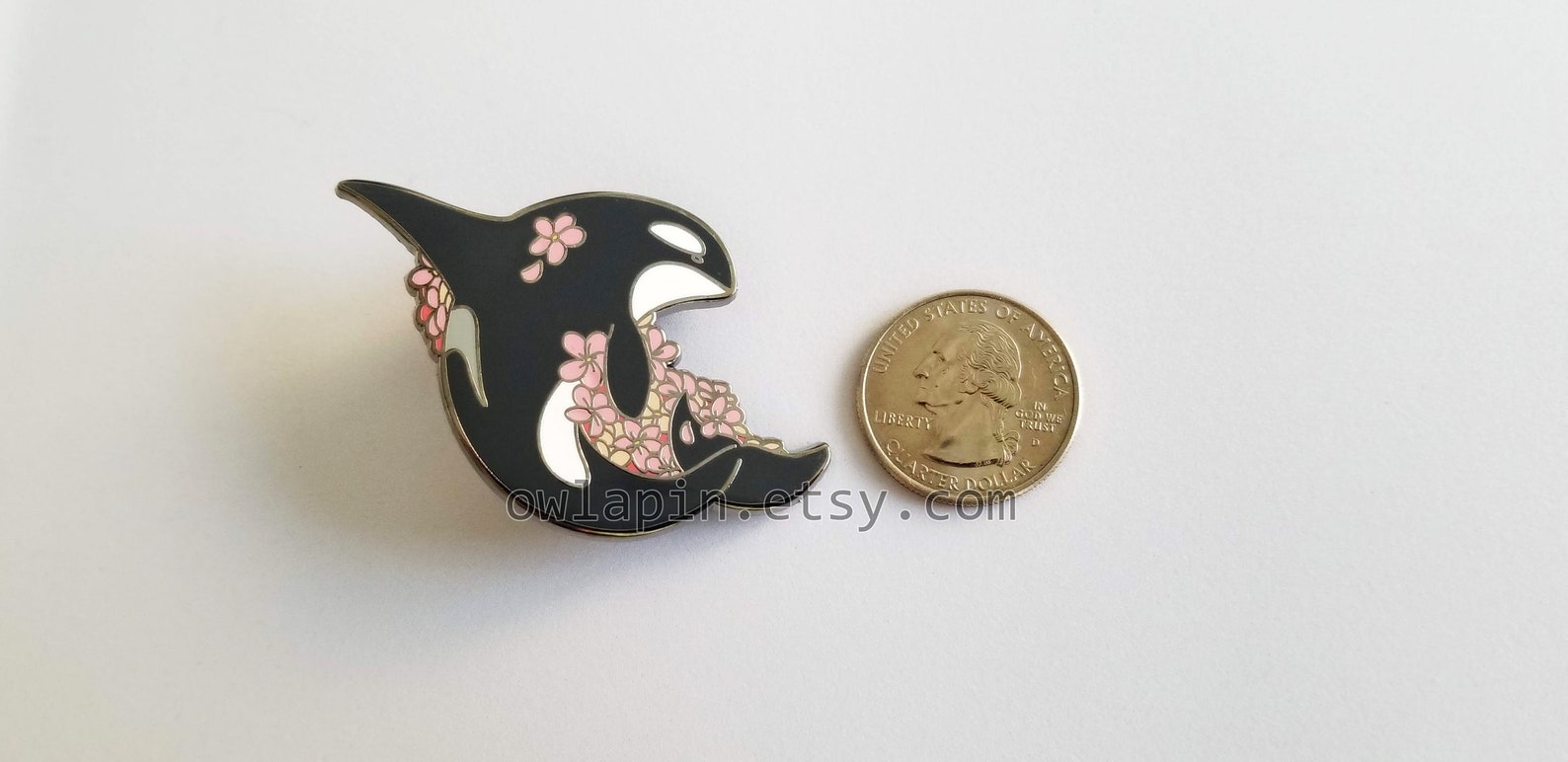Orca Killer Whale Enamel Pin 2 1/4" - Etsy