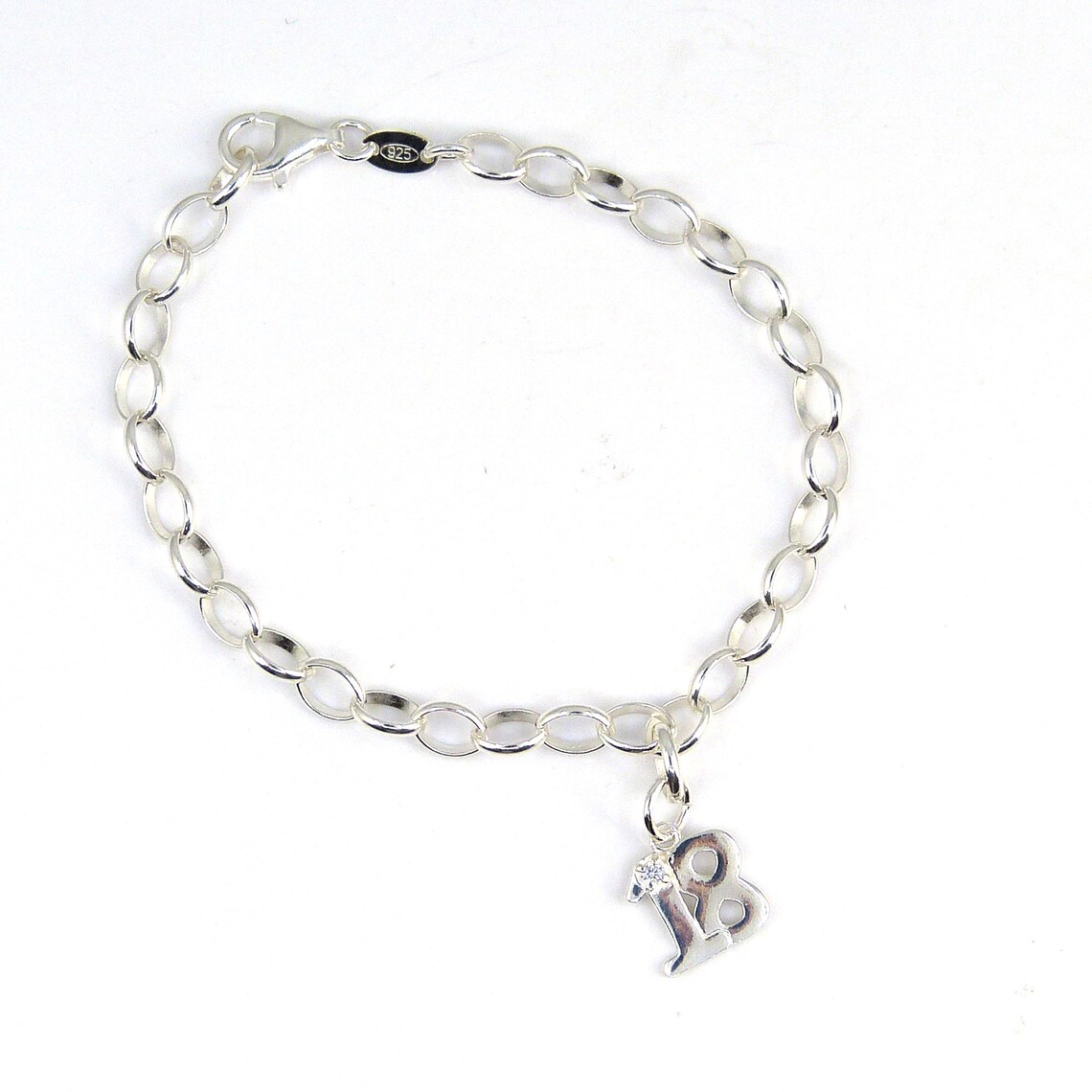 18th Birthday Gift Silver 18 Bracelet Sterling Silver 18 - Etsy