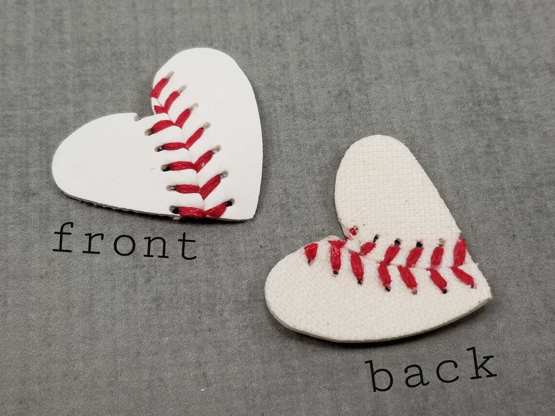 Real Baseball Shapes, Hearts Cut From REAL Baseballs, Baseball for ...