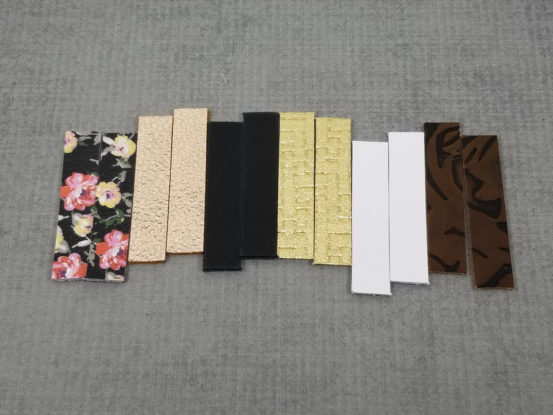 6 Pairs of Leather Rectangle Shapes for Earrings Leather - Etsy