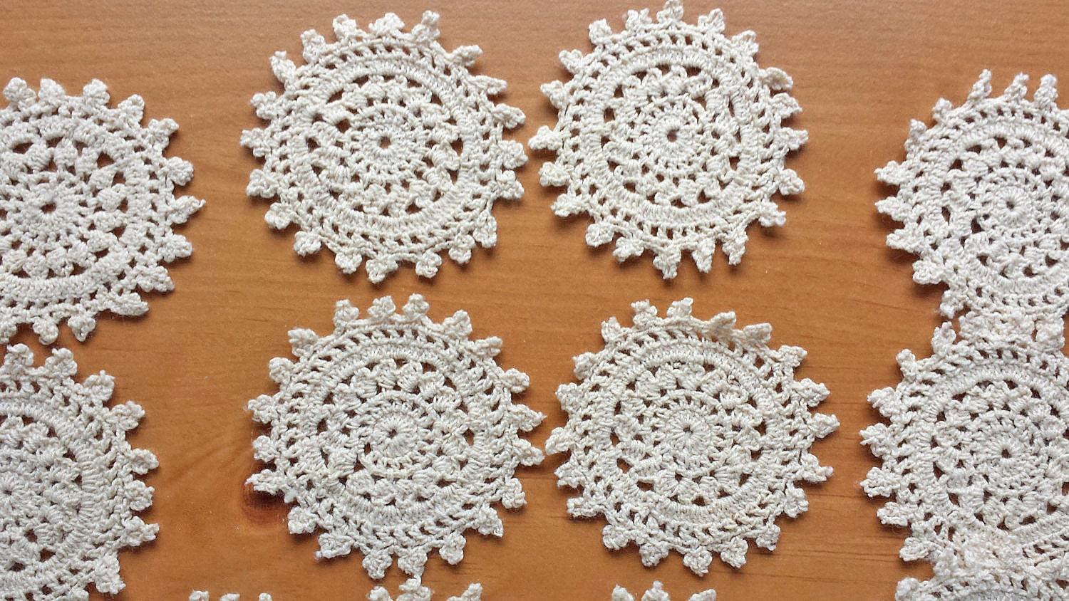 Small Vintage Doilies 2.5 Inch Handmade Lace Doilies Wagon - Etsy