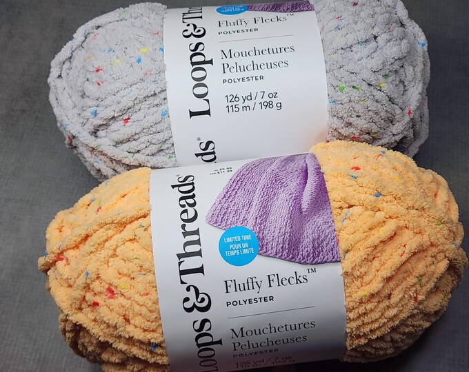 Loop & Threads Fluffy Flecks Orange OR Grey, LIMITED EDITION ...