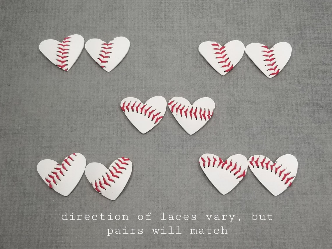 Real Baseball Shapes Hearts Cut From REAL Baseballs Baseball - Etsy