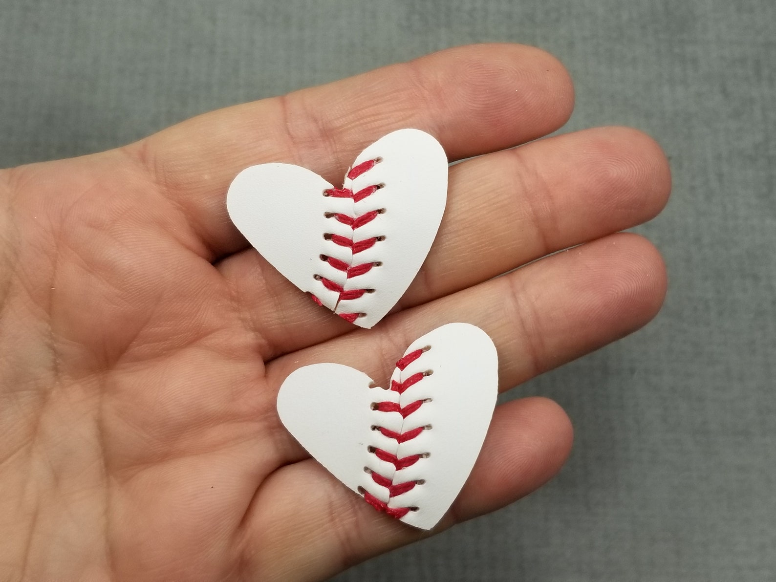 Real Baseball Shapes, Hearts Cut From REAL Baseballs, Baseball for ...