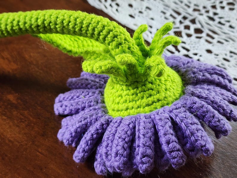 Crochet Flower With Eye Pattern, Petal Peepers, Halloween Crochet ...